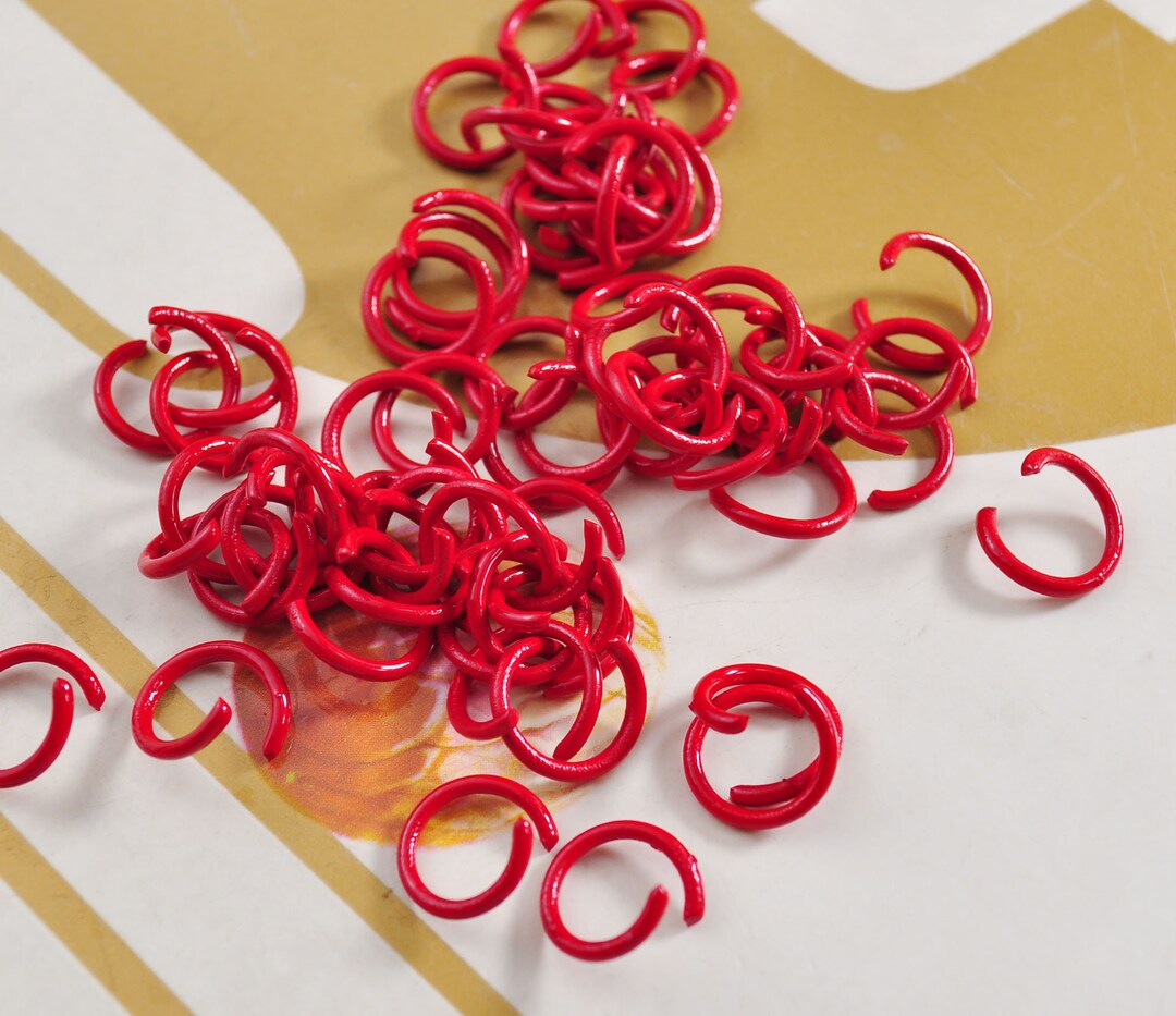Red Jump Ring, 50 - 500pieces Iron Jump Rings,10mm Diameter,jump Rings ...