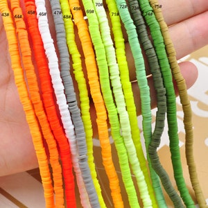 55 Colors Polymer Clay Beads,4mm Colorful Round Shaped Bead,african ...