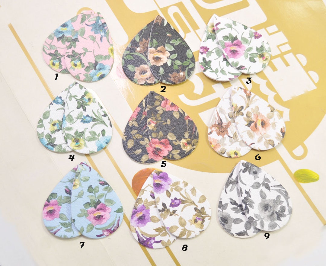40pcs Leather Teardrop Shape,teardrop Earring Pendant,diy,leather Die ...