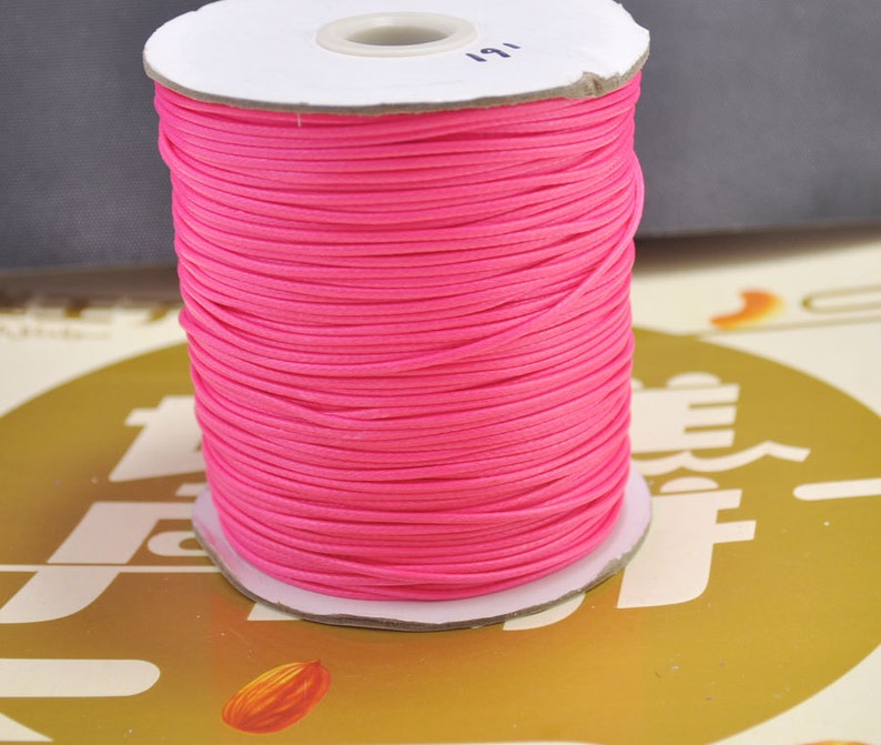 Wholesale 10yds 1.5mm Wax Cords String Ropehot Pink Waxed | Etsy