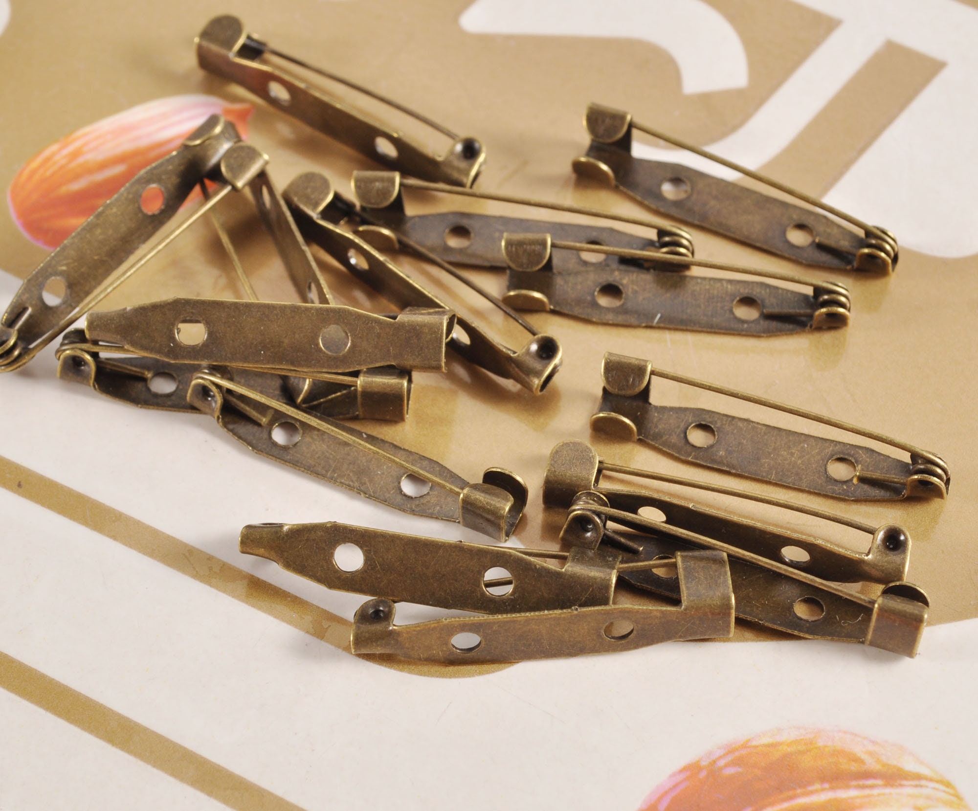 50/100pcs Bulk Safety Pindiy Bar Pin Brooch - Etsy