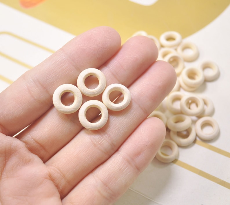 Wholesale 100pcs Round Wood Rings 12mm Small Wooden Ring - Etsy