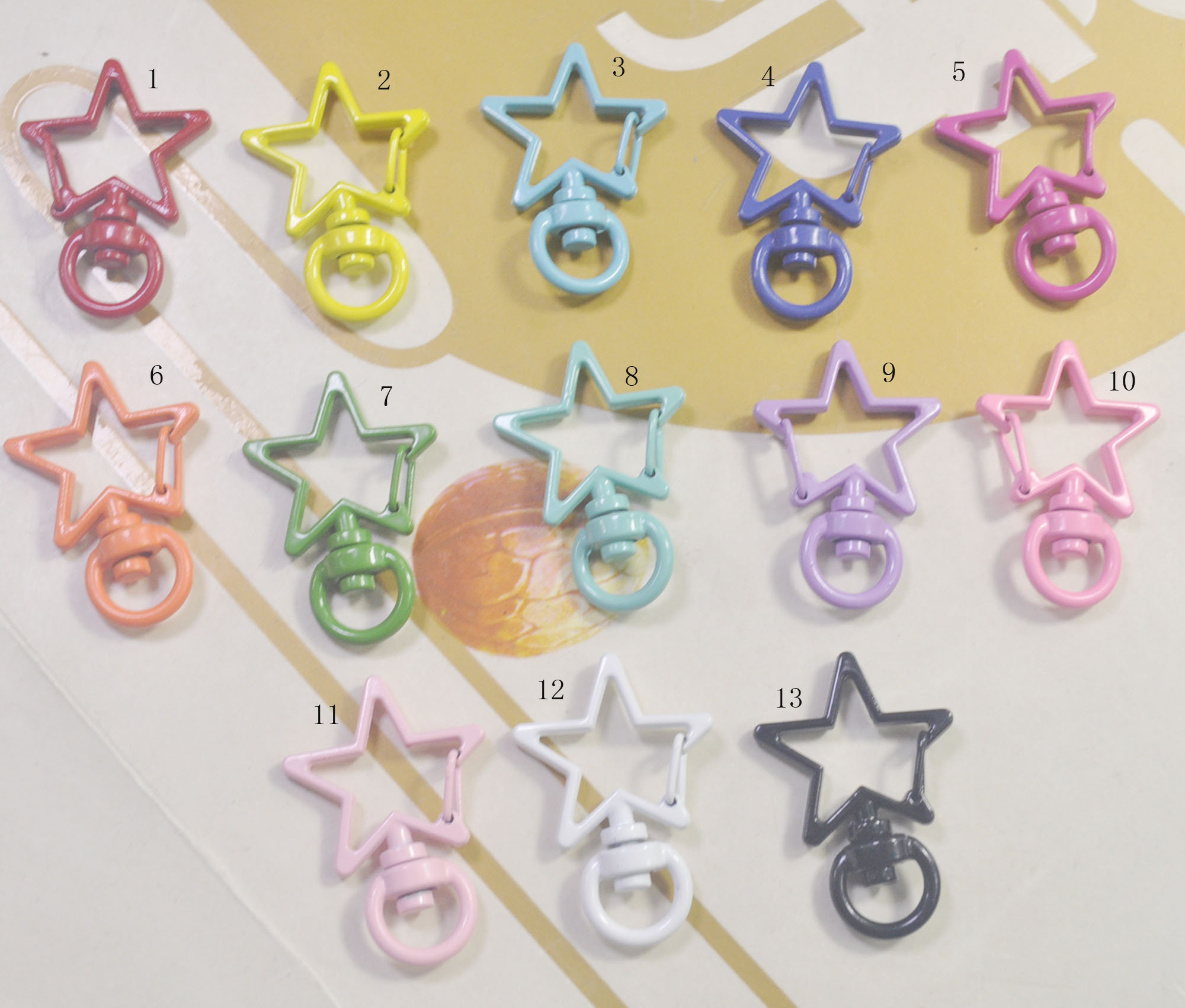 Star Keychain Clasp - Etsy