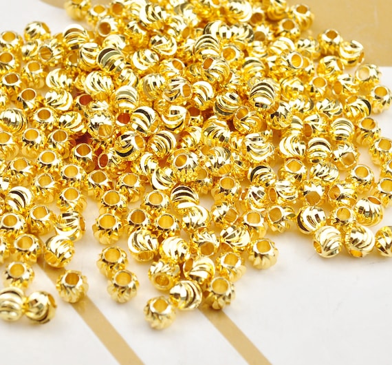Real gold beads for bracelets store