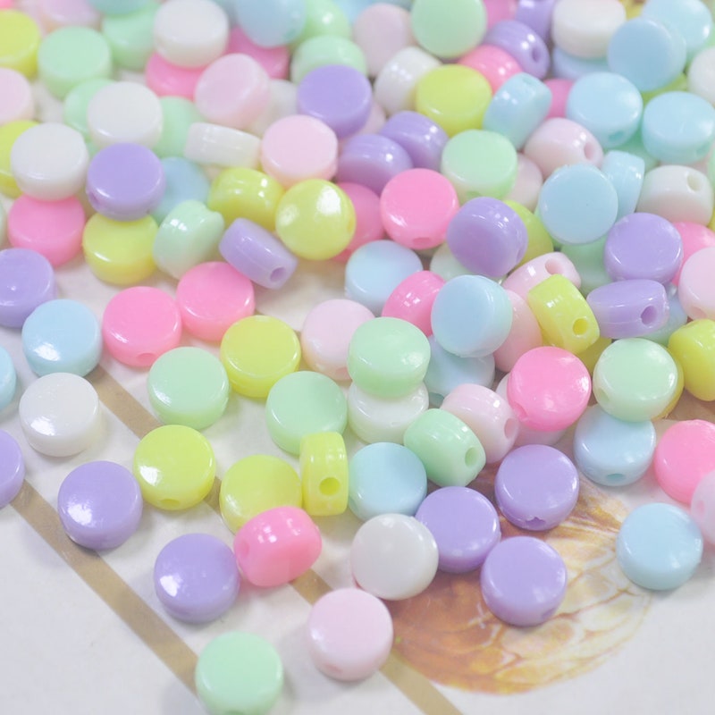 Flat Round Beads - Etsy