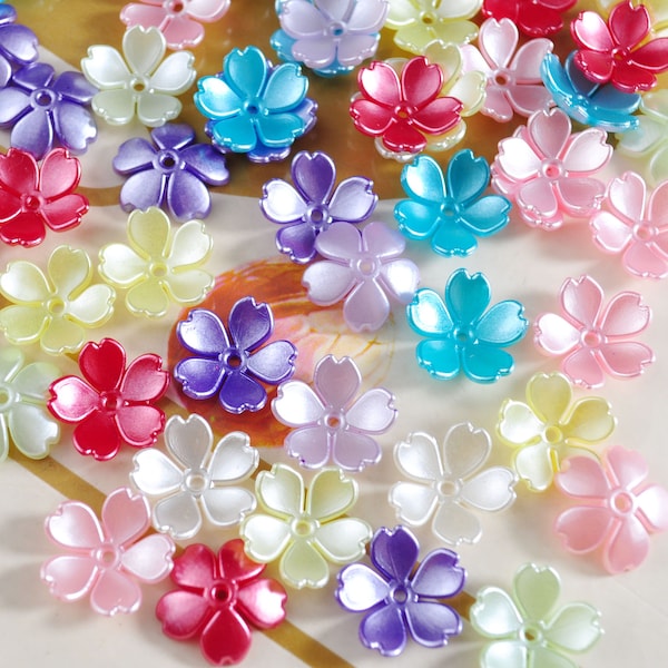 Acrylic Flower Beads - Etsy