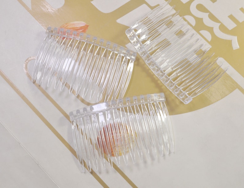 14teeth Plastic Hair Combs Clear30pcs Clear Plastic Combs for | Etsy