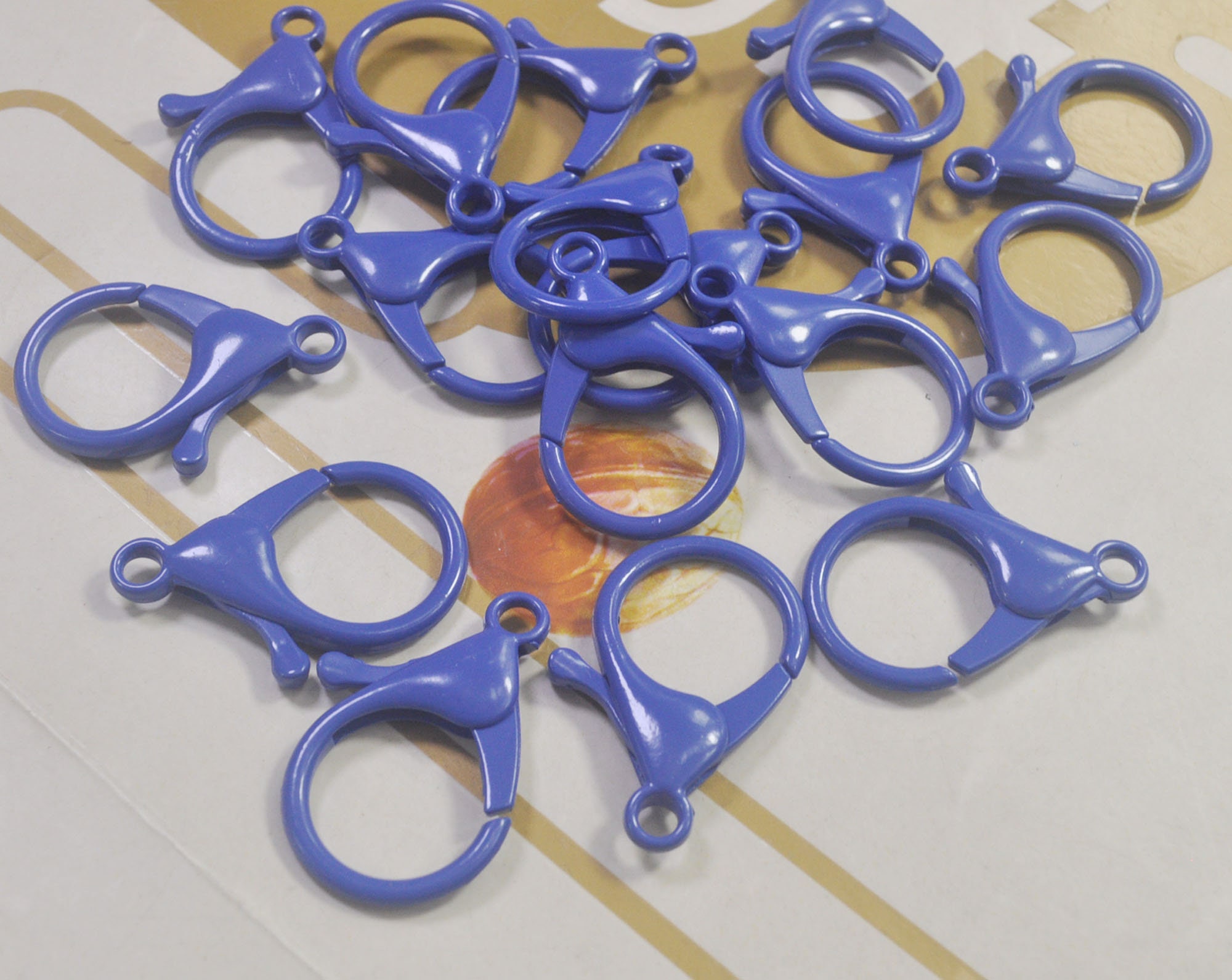 8pcs Large Lobster Clasp, Blue Large Clasp, Claw Clasps, Parrot Clasps ...