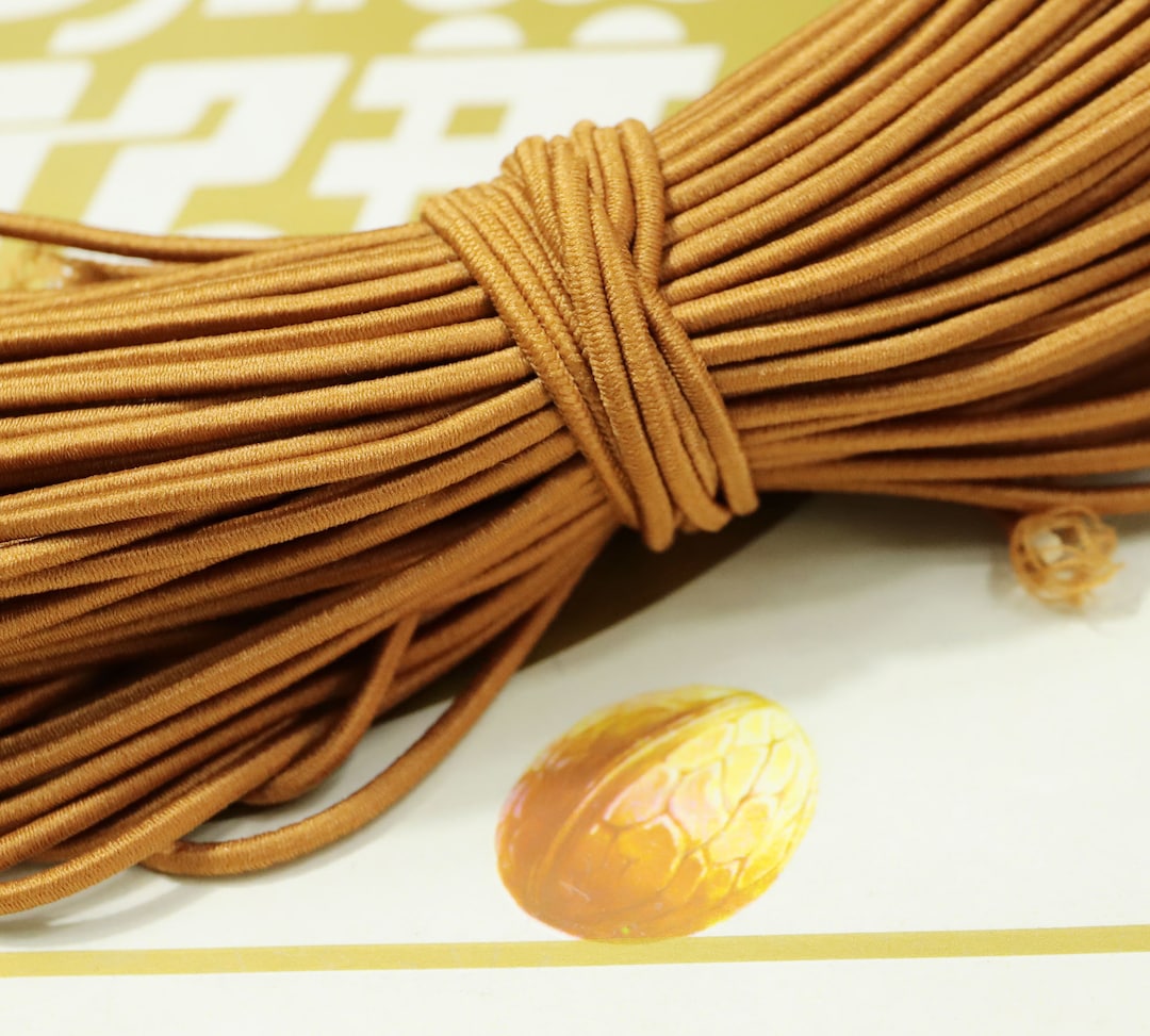 5 Meters 2.5mm Round Elastic Cord,brown Stretch Cord, Stretch Elastic ...