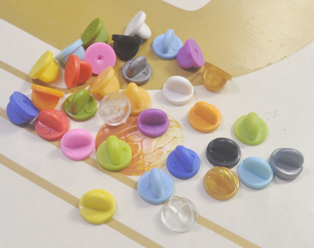 Pack of 10,20, 40, 60, 80, or 100pcs,mixed Color Round Rubber Clutches ...