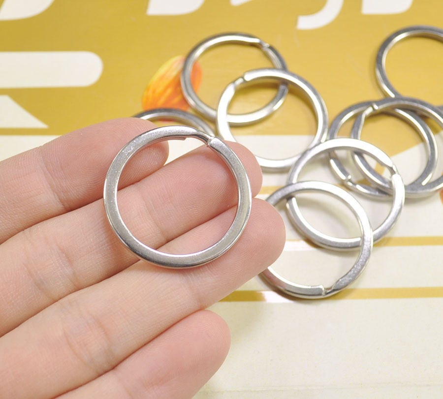 20Pcs Split Key RingsSilver Plated Key RingsKey Ring | Etsy