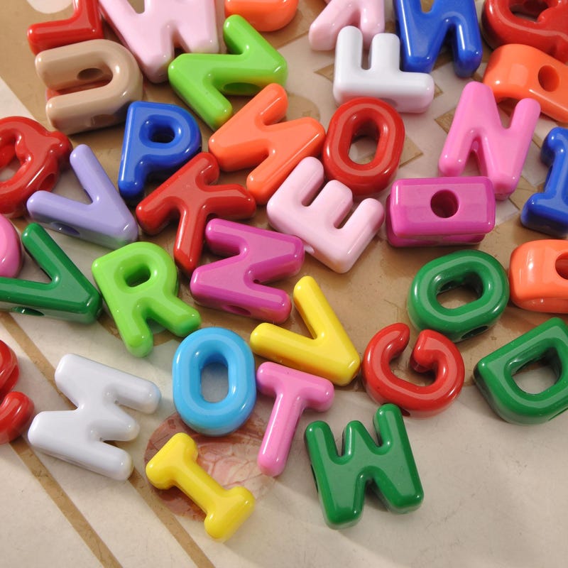Alphabet Beads - Etsy