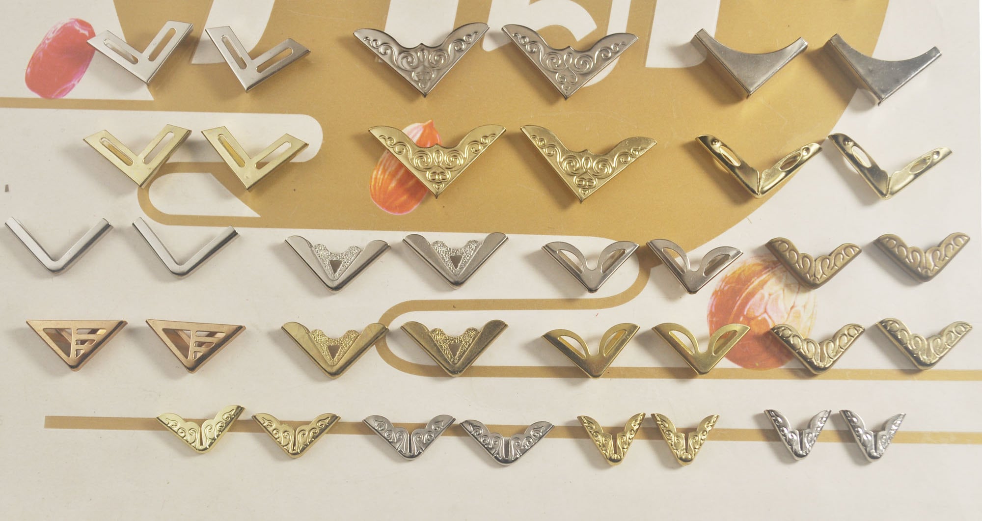 24 Style Triangle Collar Pin 8/10/20/30/40/50pcscollar Tips - Etsy