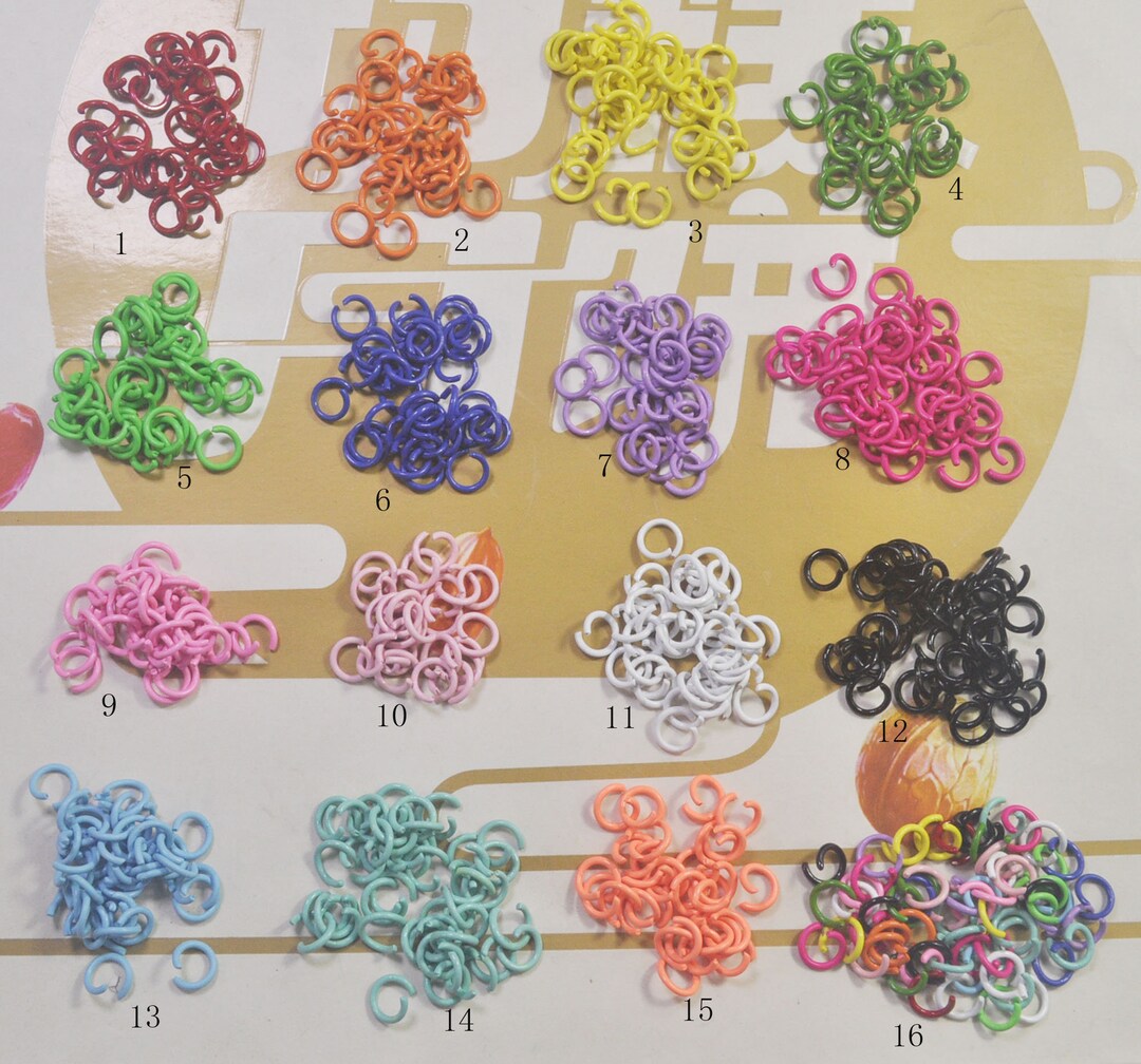 15 Colors,mixed Color Jump Ring, 20g(about 100pieces) Iron Jump Rings ...