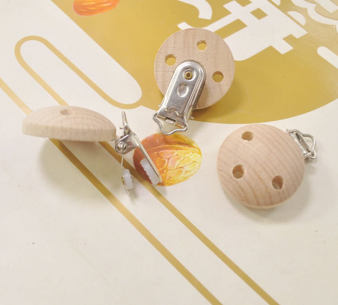 5Pcs 35mm Clips de madera natural Beech Wood Clip Clip clip - Etsy España
