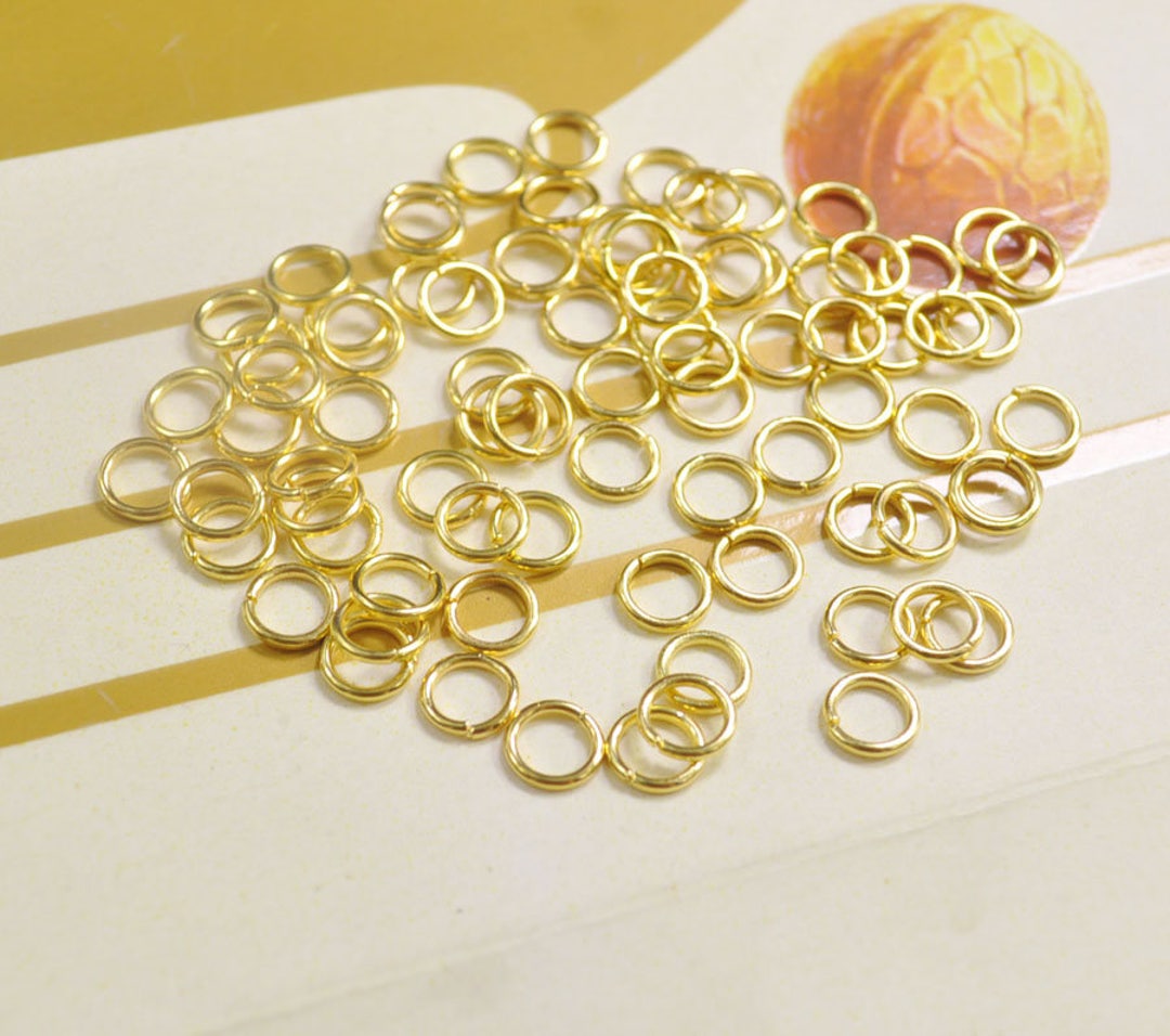 Jump Ring,open Jump Rings,200pcs Gold Plated Jump Rings-6mm - Etsy