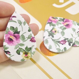 40pcs Leather Teardrop Shape,teardrop Earring Pendant,diy,leather Die ...