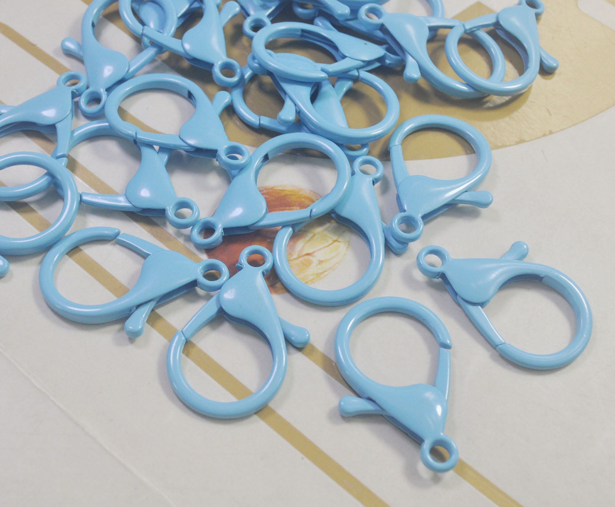 20pcs Large Lobster Clasp, Mixed Color Large Clasp, Claw Clasps, Parrot ...