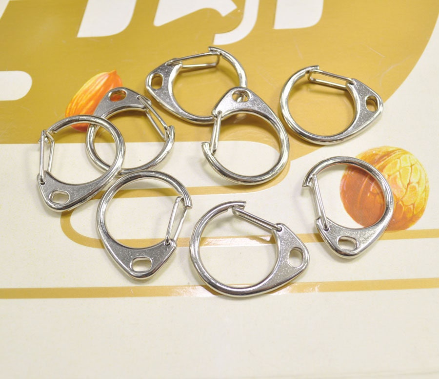 50 Pcs Silver Key Claspsgold D Clasp Connector Pendant Charm | Etsy