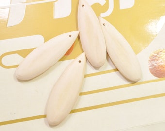 10pcs Brown Wooden Drop, Large Teardrop for Earrings or Necklaces, Wood ...