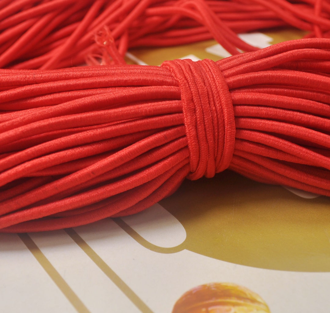 10yds Red Elastic Cord,4mm Round Elastic Cord,stretch Cord,stretch ...