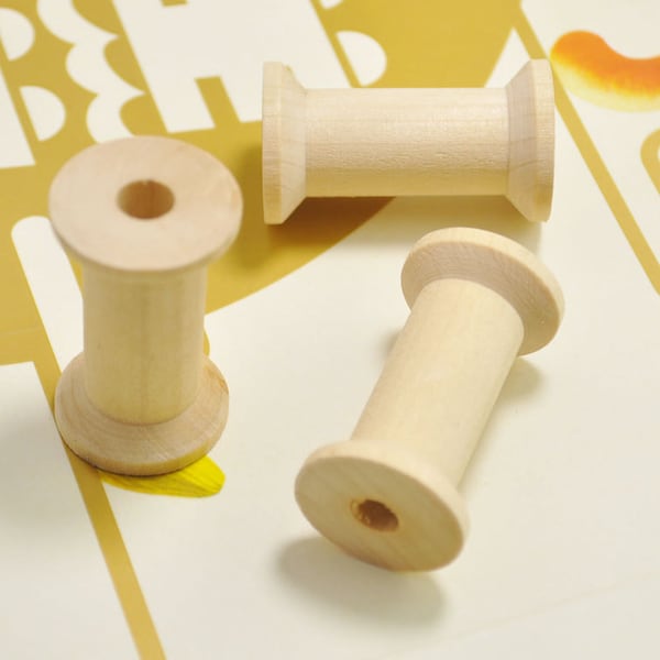 Wooden Spools - Etsy