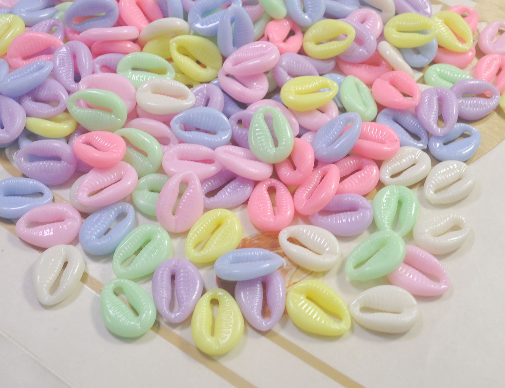 Cowry Shells Beads18x13mm Acrylic Cowrie Beads Acrylic or | Etsy