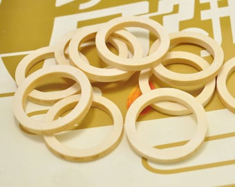 10 Large Wooden Ring 3 Inch Diameter 76mm Great for - Etsy