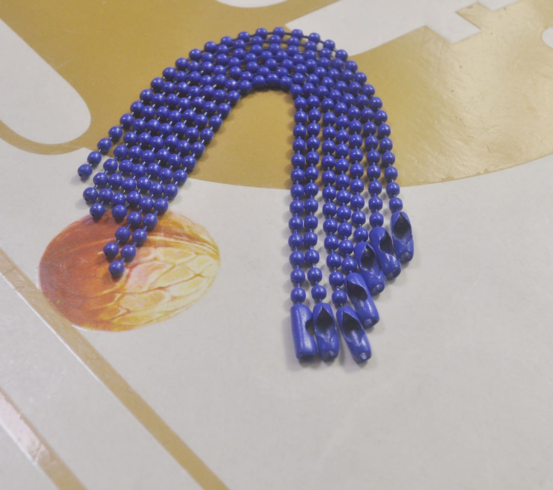 10pcs Ball Chain With Connector Clasp 2.3mm Ball Chains,royal Blue Ball ...