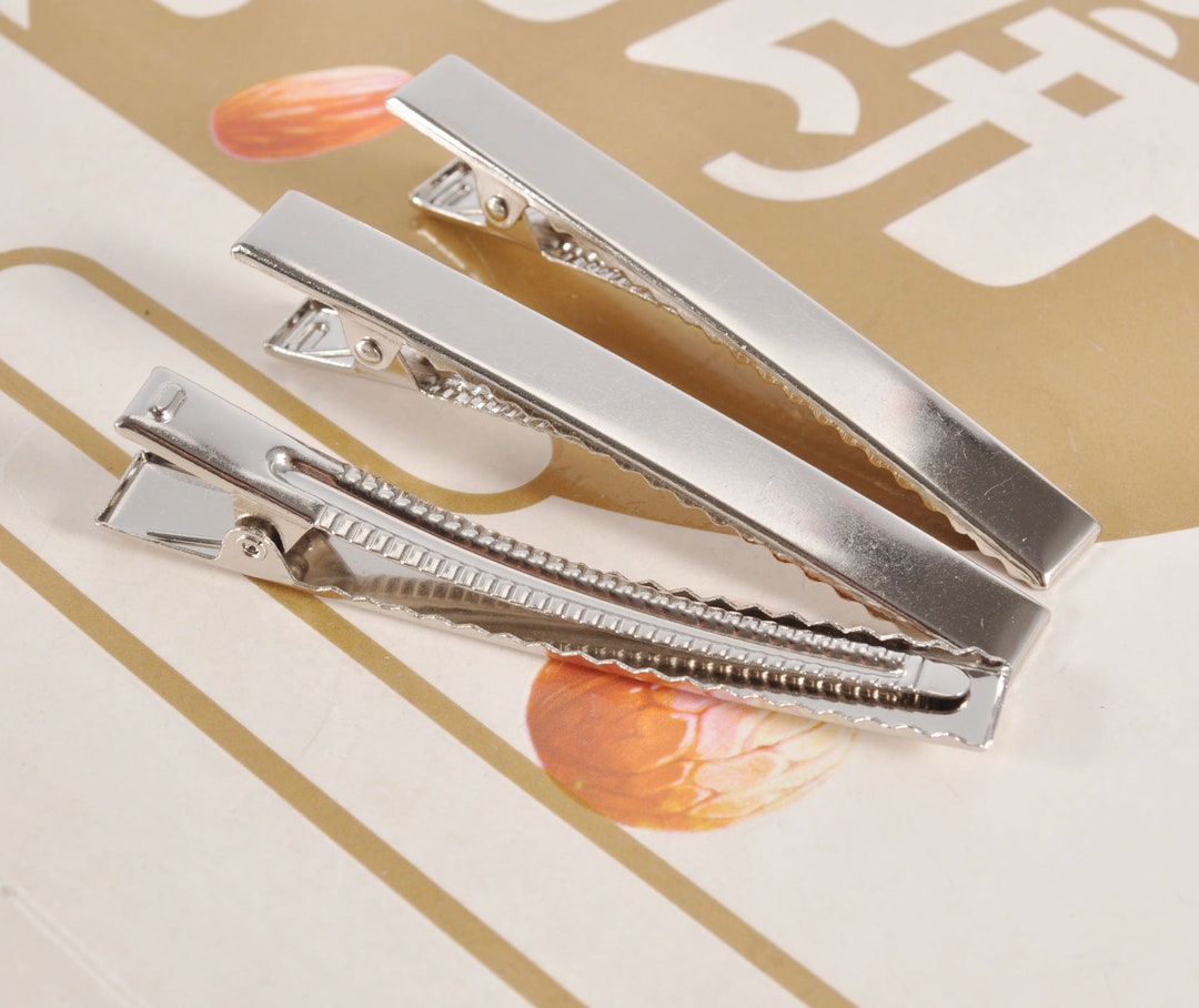 10/20/30/40/50pcs Silver Plated Barrettes Hair Alligator Clips,hair ...