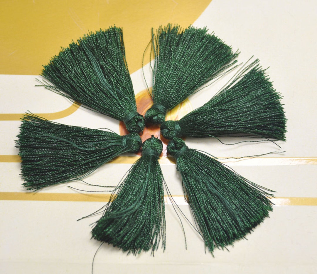 50pcs 40mm Army Green Silk Tassel Pendant,fringe Tassel,earring Tassel ...