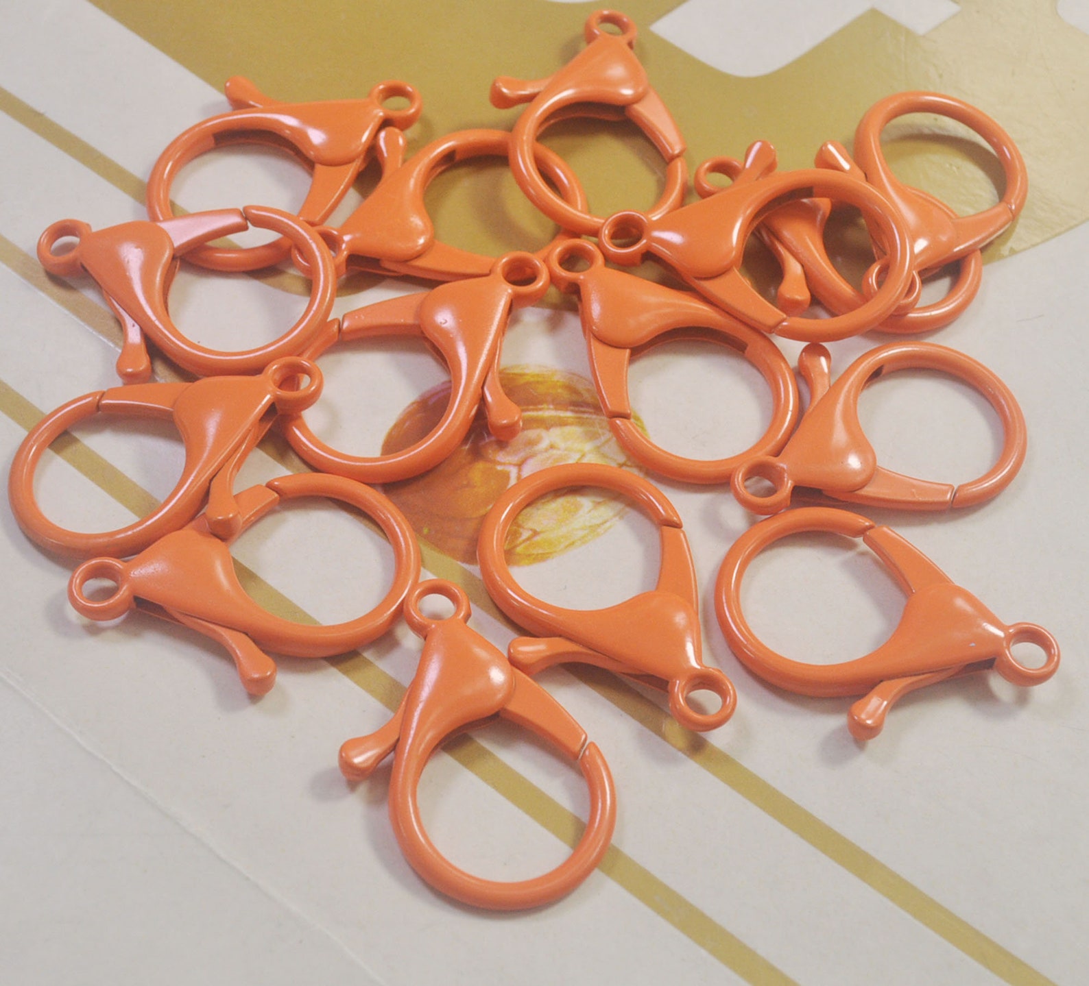 20pcs Large Lobster Clasp, Mixed Color Large Clasp, Claw Clasps, Parrot ...