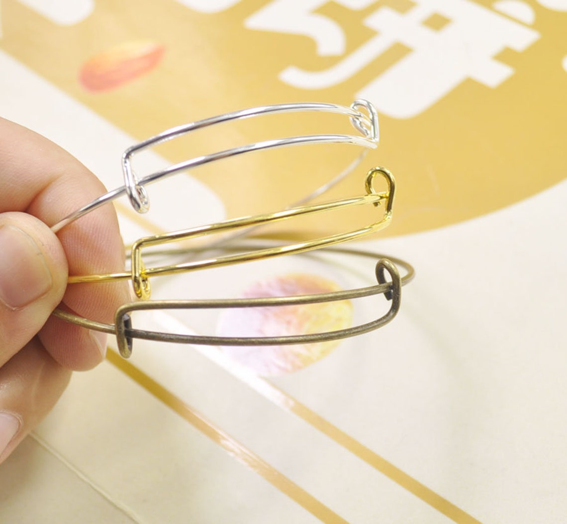 Bangle15pcs Adjustable Bangle Braceletssilver/bronze/gold - Etsy