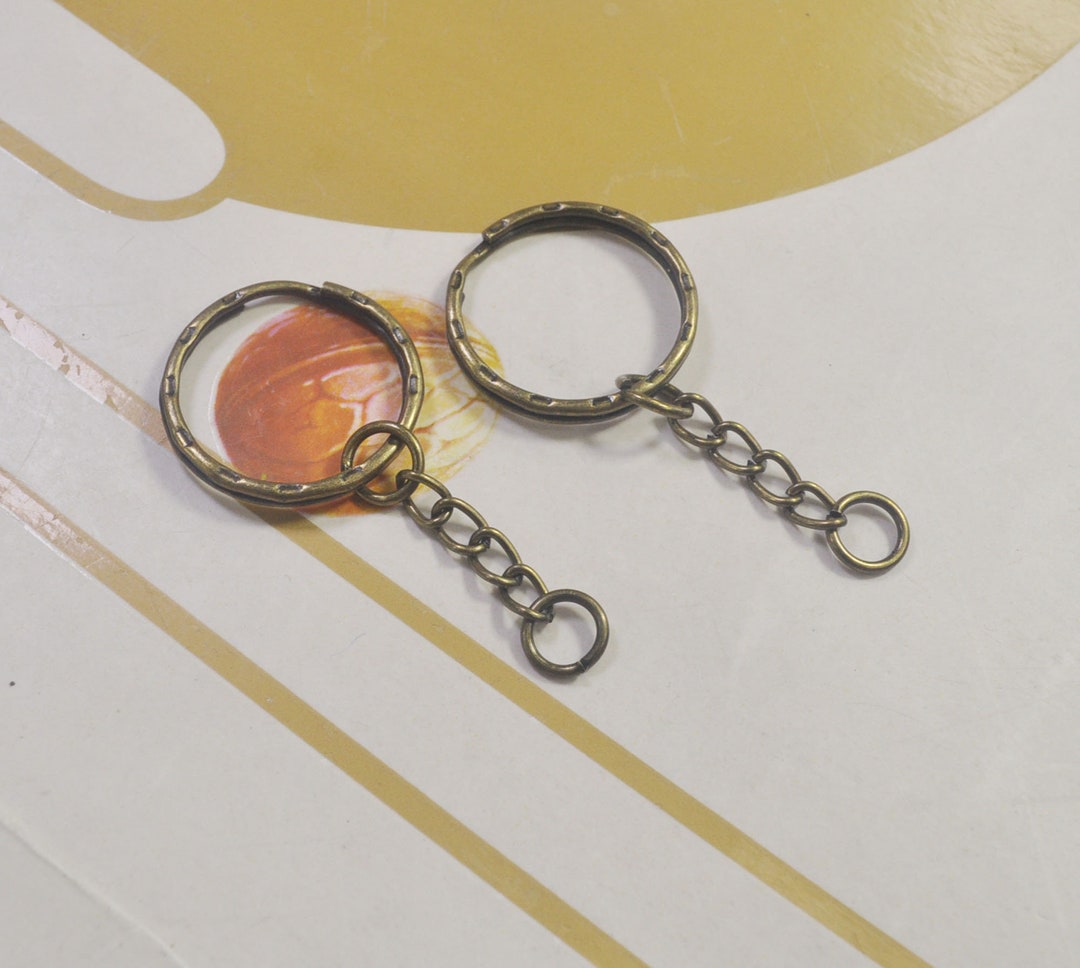 Bulk Keychain Keyring With Chain Jump Rings,keychain Findings Split ...