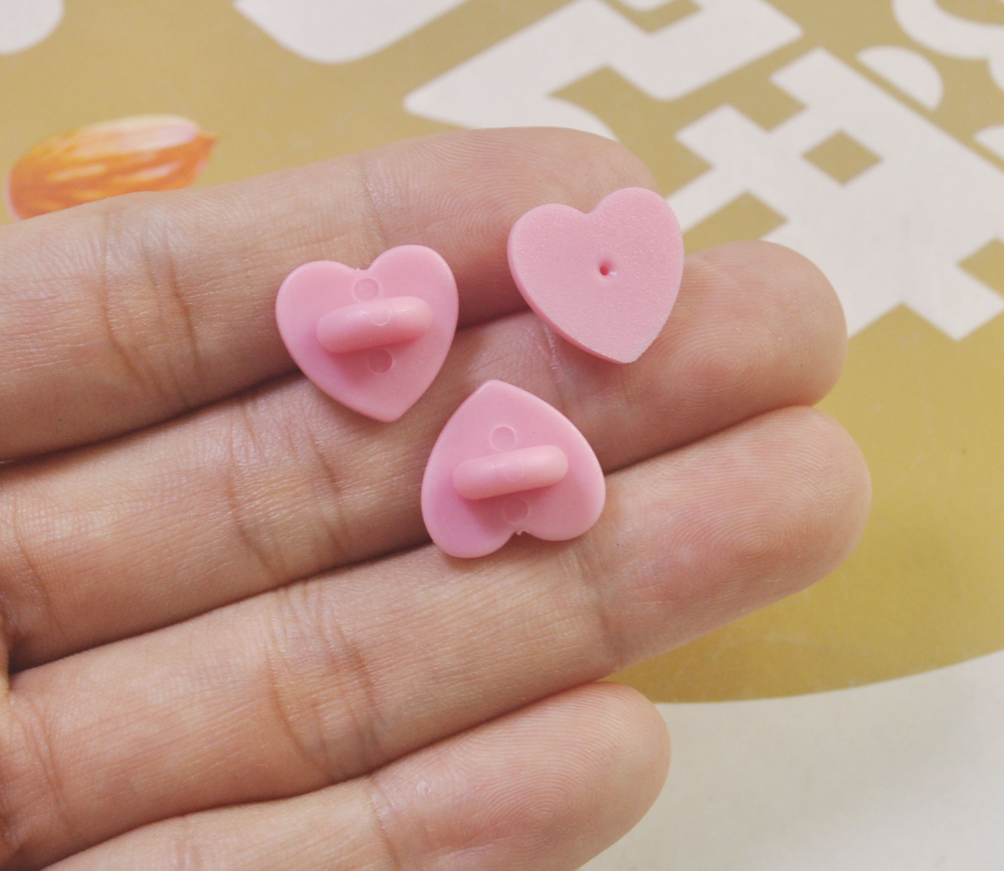 Pack of 1020 40 60 80 or 100pcscolorfull Heart Rubber - Etsy