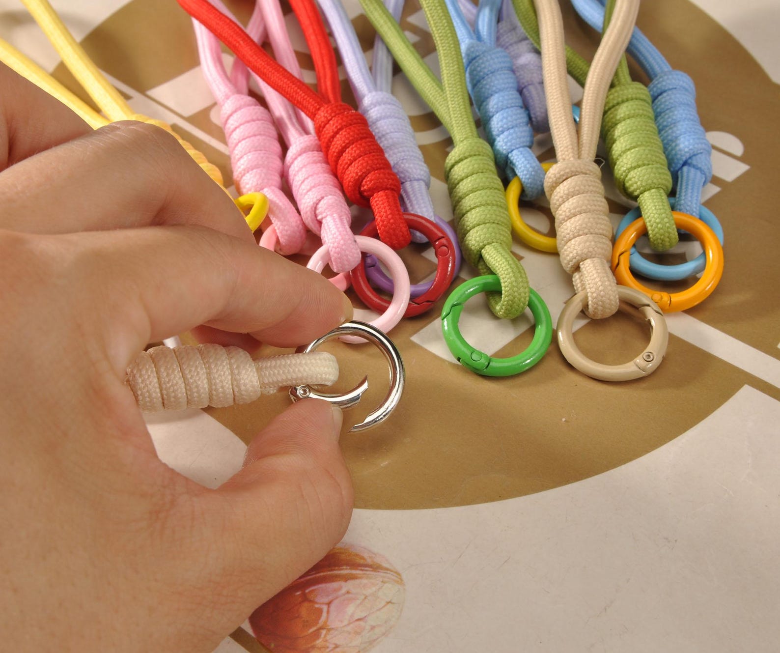 14 Colors Rope Bracelet, Phone Wrist Strap, Paracord Strap Keychain ...