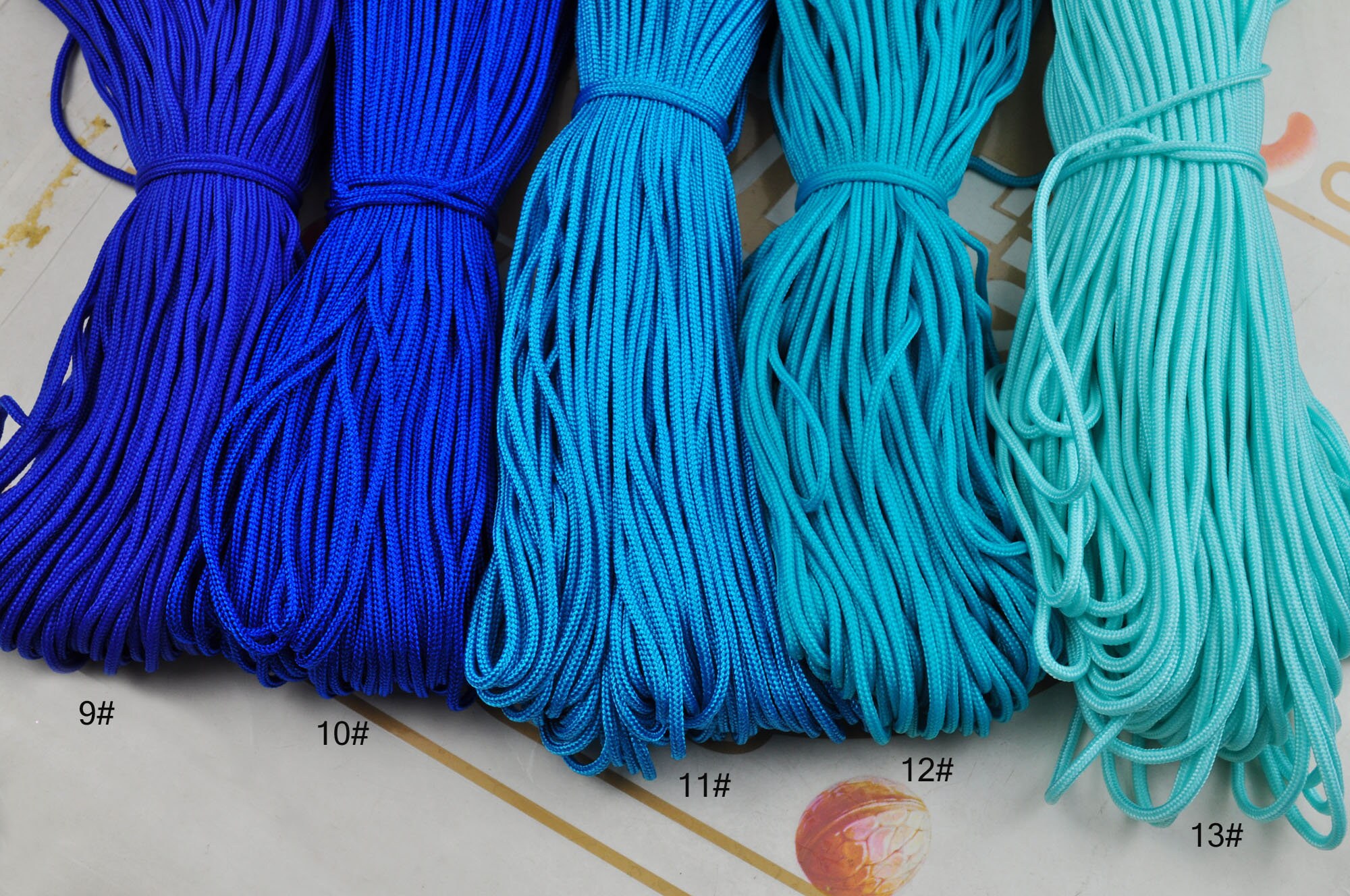 29 Colors Round Braided Cords，20-100yards 2mm Nylon Rope，polyester Rope ...
