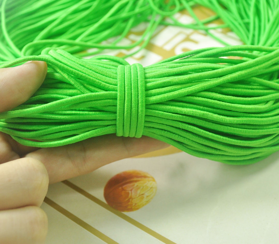 30 Yards 2.5mm Round Elastic Cord,green Stretch Cord, Stretch Elastic ...