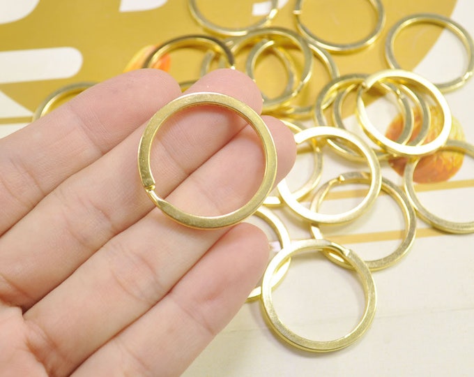 Gold Keychain Ring Clasps,50pcs Wholesale Key Ring Keychain,split Key ...