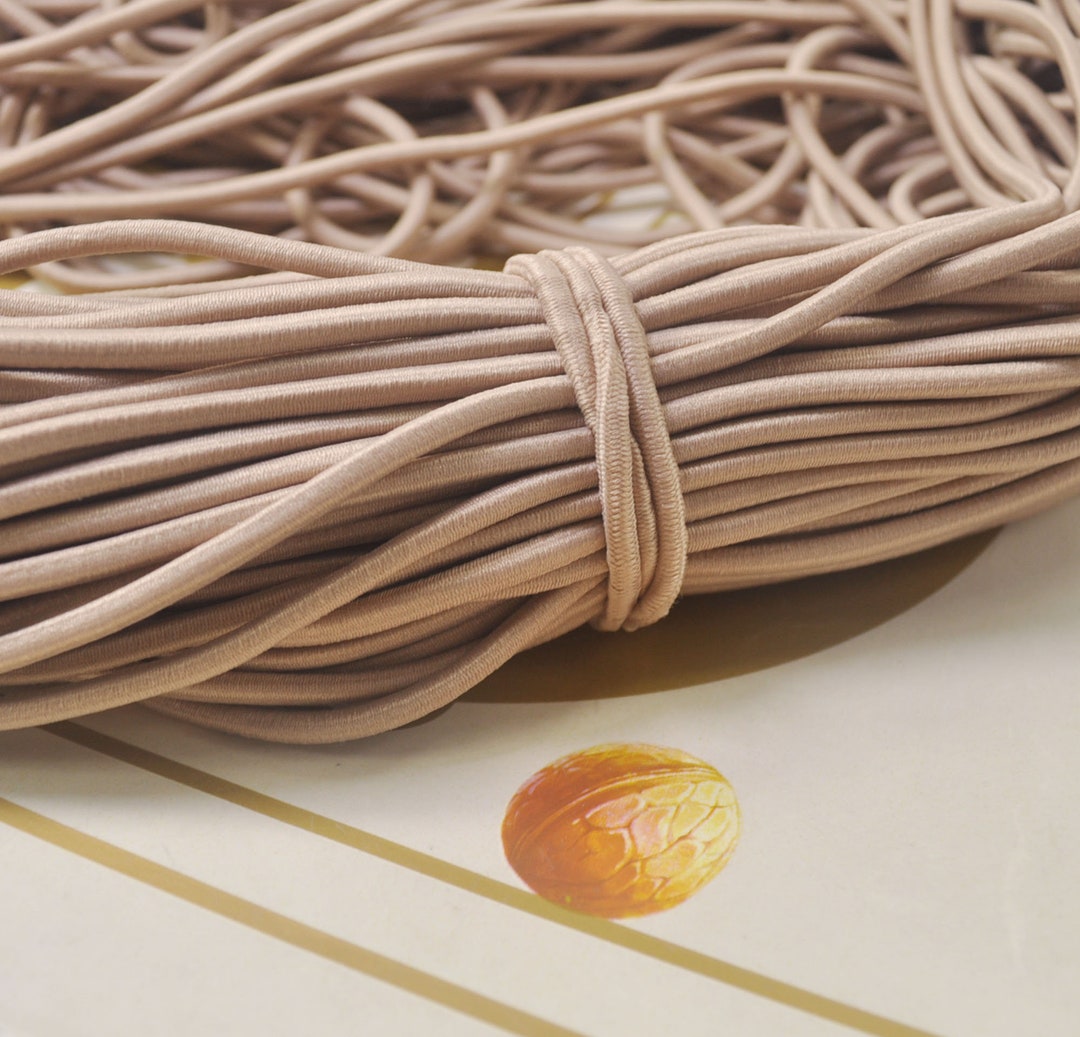 10yds Khaki Elastic Cord,4mm Round Elastic Cord,stretch Cord,stretch ...