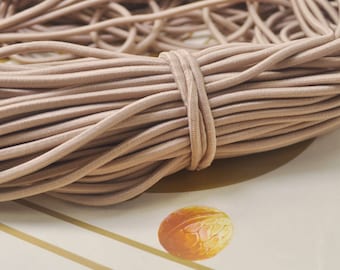 20 Yds Round Elastic Cord, 2.5mm White Stretch Cord, Braided Cord by ...