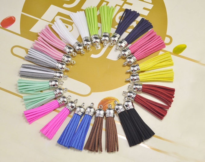 Large Mixed Colors Leather Tassel Fringe Tassel Fiber Tassel With ...