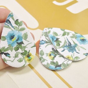 40pcs Leather Teardrop Shape,teardrop Earring Pendant,diy,leather Die ...