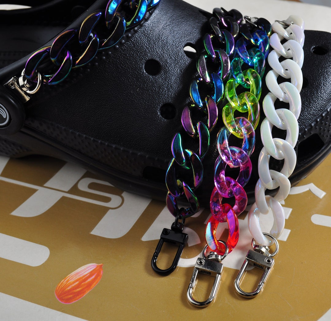 Chain Shoe Charms,15 Colors Shoes Charms,ab Color Chain for Shoes ...