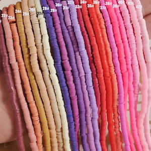 55 Colors Polymer Clay Beads,4mm Colorful Round Shaped Bead,african ...