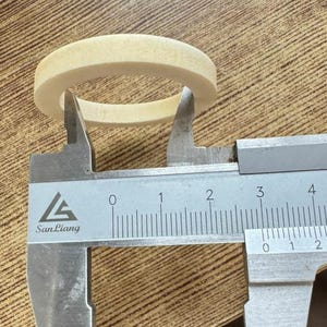 25pcs Natural Round Flat Wood Rings,unfinished Wooden Circle for ...