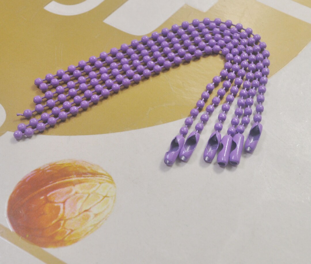 10pcs Ball Chain With Connector Clasp 2.3mm Ball Chains,purple Ball ...