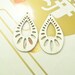 8pcs Wood Teardrop Earring Pendants,natural Wooden Drop Pendant,wood ...