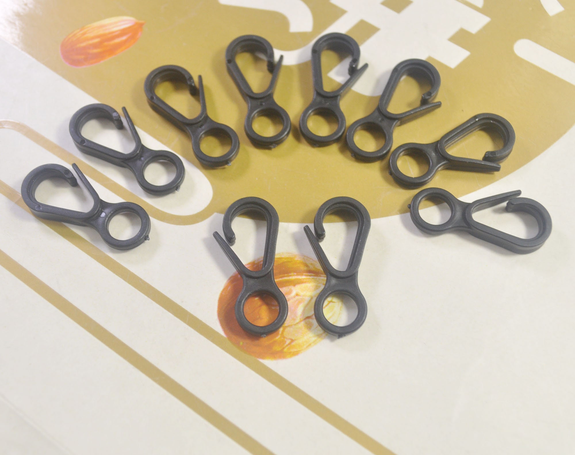 50Pcs Black Plastic hook ClaspsPlastic Mini Gloves Hooks | Etsy