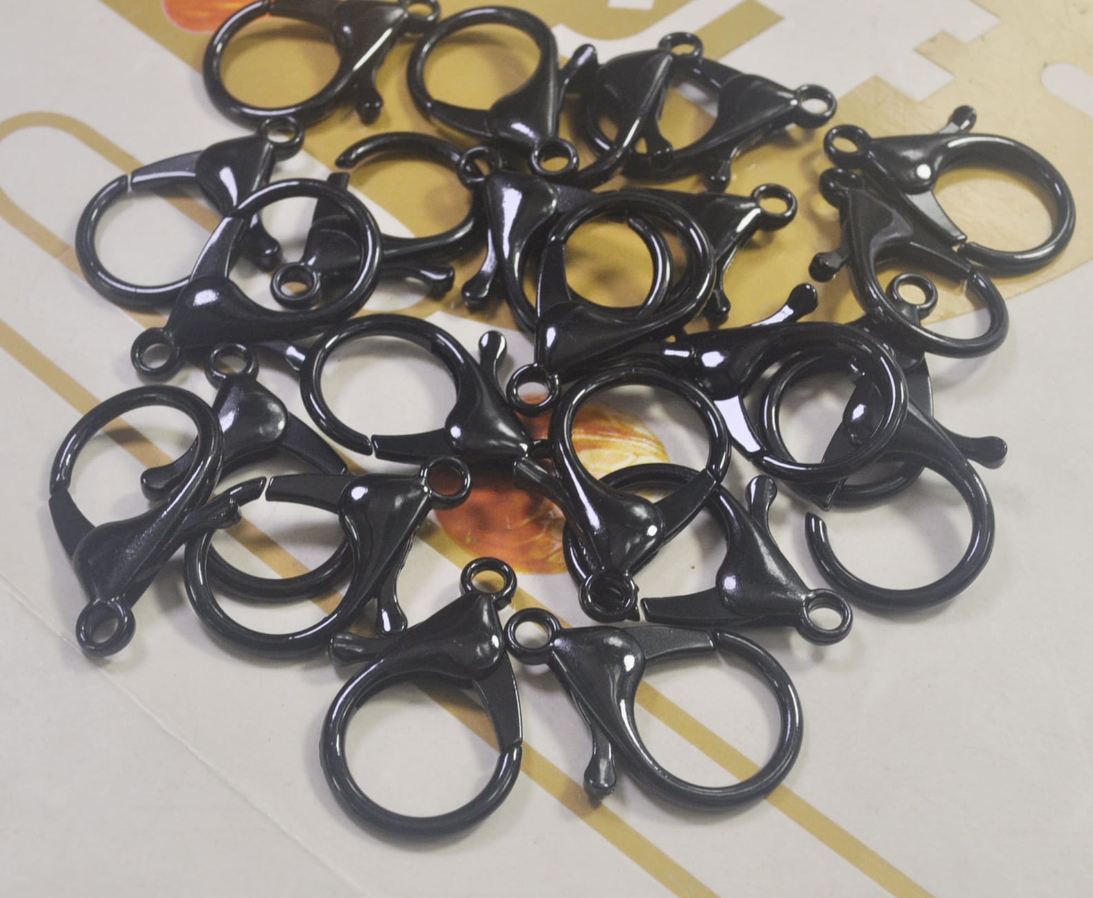 20pcs Large Lobster Clasp, Mixed Color Large Clasp, Claw Clasps, Parrot ...